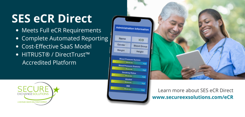 Electronic Case Reporting (eCR) | SES Direct